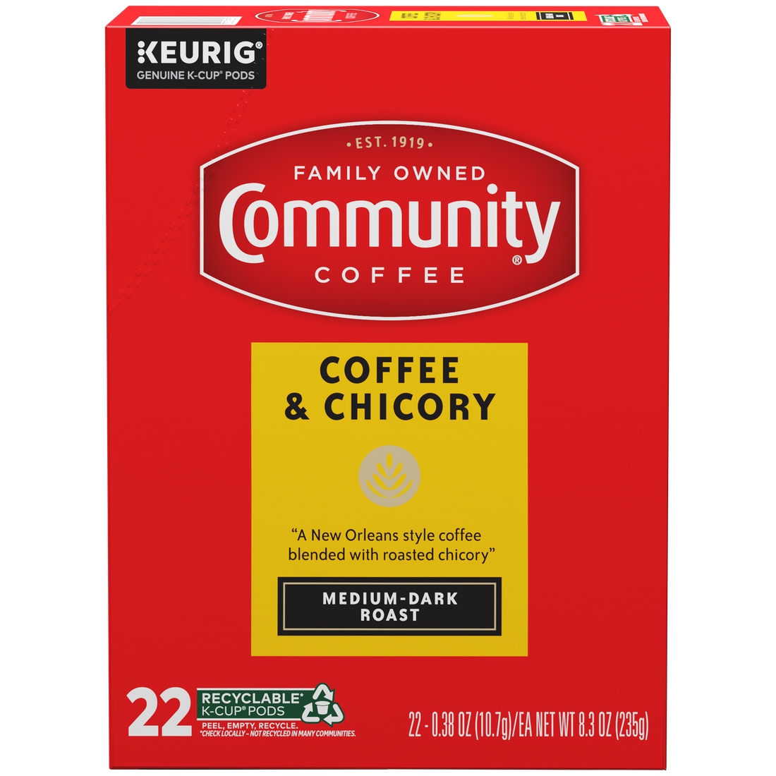 Coffee & Chicory K-Cup® Pods | Community Coffee